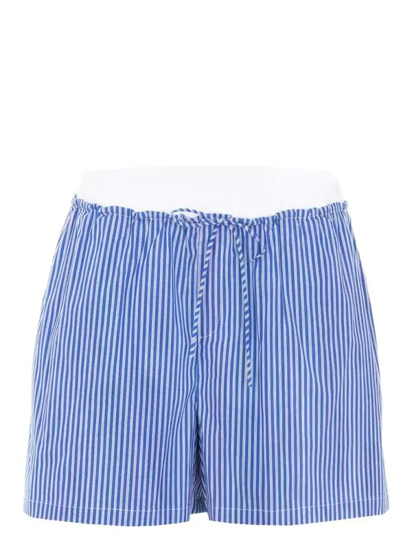 ELEH Striped Drawstring Shorts - Blue
