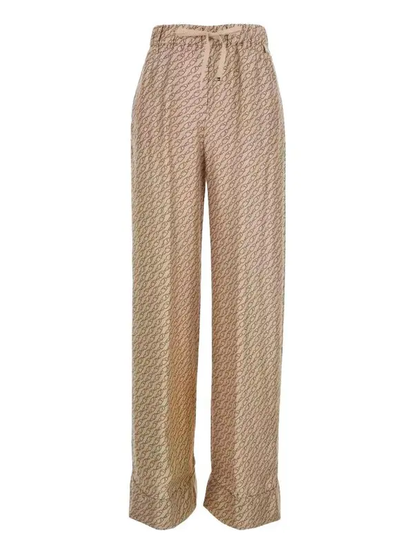 Herno Patterned Drawstring Trousers - Neutrals
