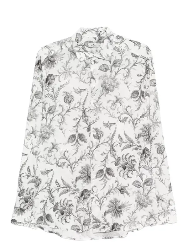 Etro Floral-detail Shirt - White