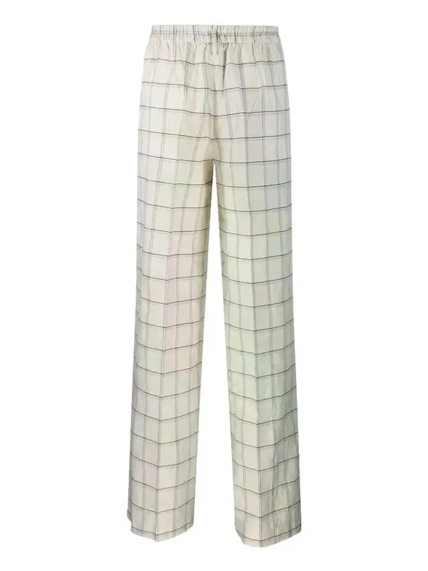 FORTE_FORTE Checked Trousers - Neutrals