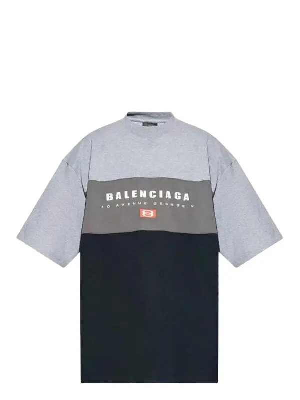 Balenciaga Colour Block T-shirt - Grey
