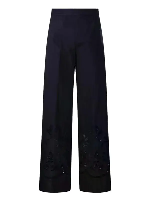 FORTE_FORTE Floral Trousers - Blue