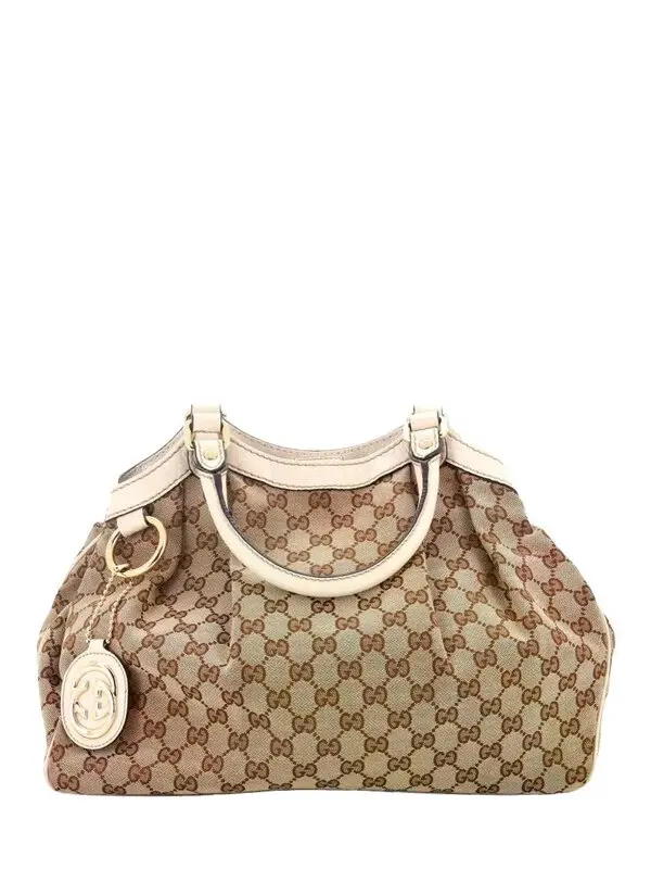 Gucci Sukey Gg Canvas Medium Tote Bag - Brown