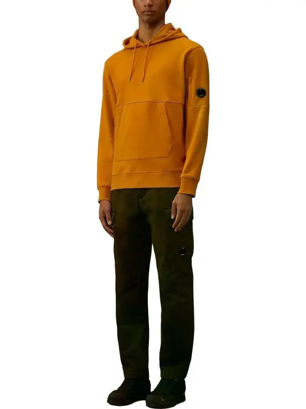 C.P. COMPANY Long-sleeve Drawstring Hoodie - Orange