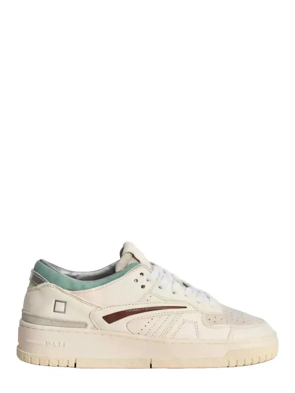 D.a.t.e. Perforated Leather Sneakers - Neutrals
