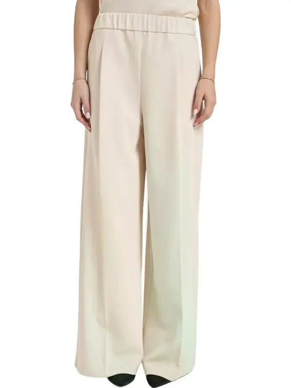 Patrizia Pepe Wide-leg Trousers - Neutrals