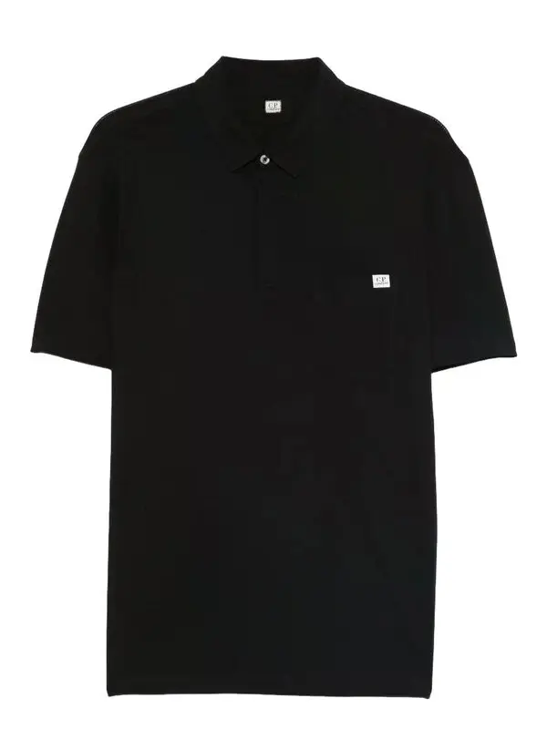 C.P. COMPANY Chest-pocket Polo Shirt - Black