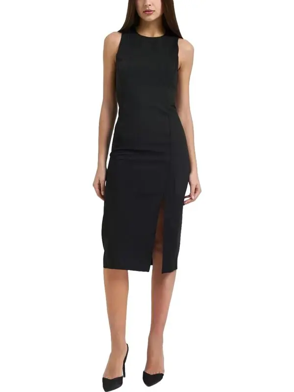 Patrizia Pepe Side Slit Dress - Black