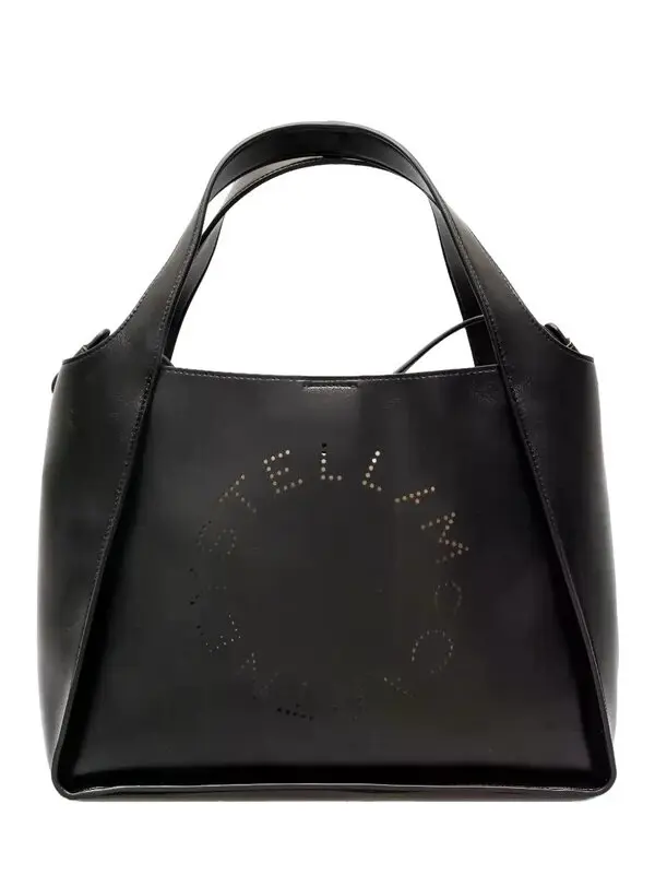 Stella McCartney Logo-perforated Tote - Black