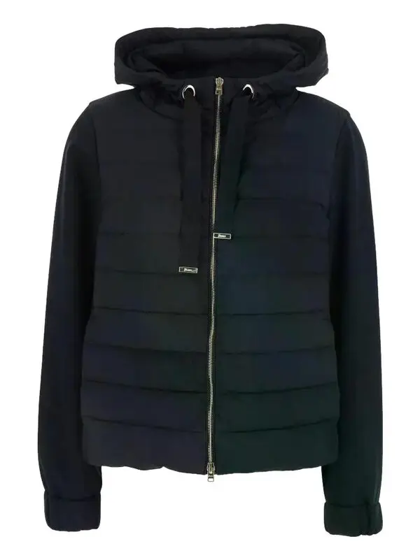 Herno Quilted Hooded Jacket - Blue