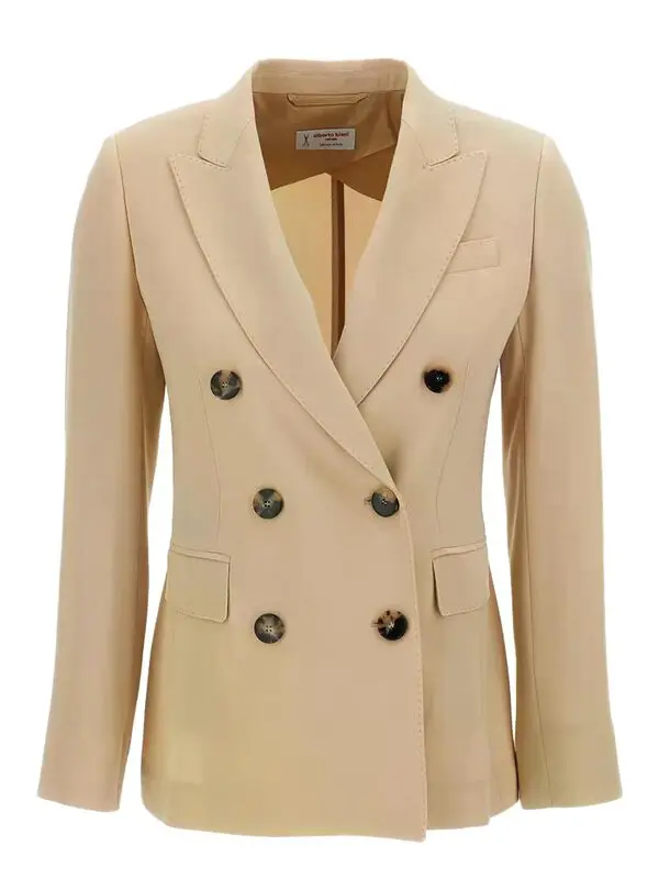 Alberto Biani Double-breasted Flap Blazer - Neutrals