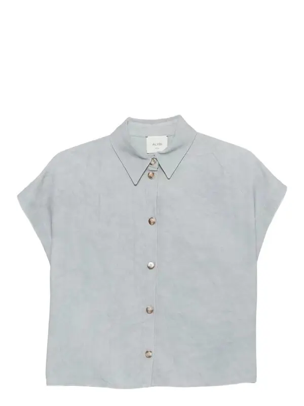 ALYSI Buttoned Blouse - Blue