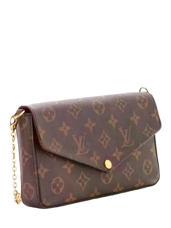 LOUIS VUITTON Felicie Pochette Monogram Canvas - Brown