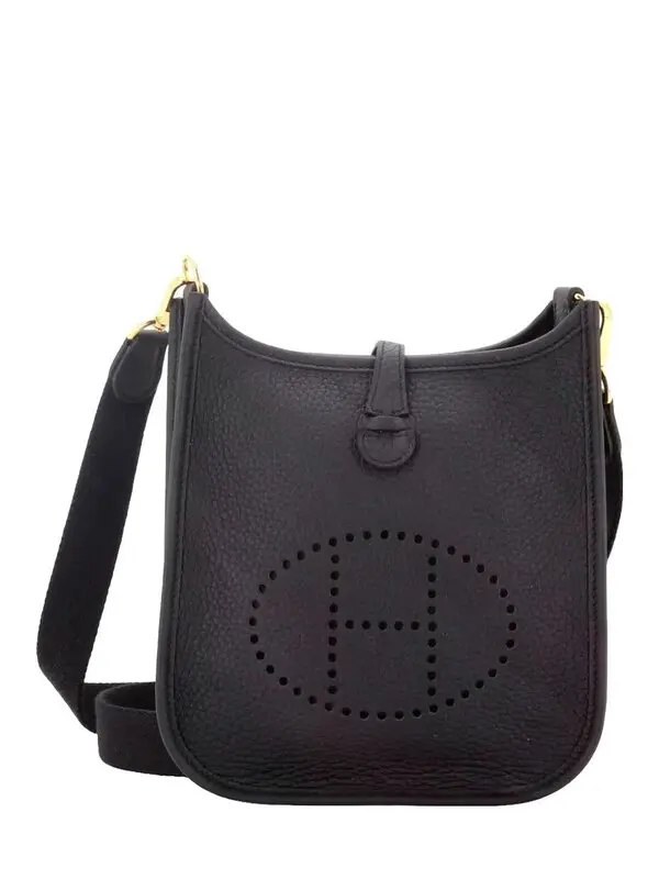 Hermès Evelyne Tpm Crossbody Bag Clemence Gen Iii - Black