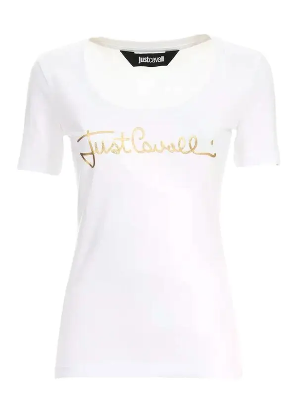 Just Cavalli Short-sleeve Round-neck T-shirt - White