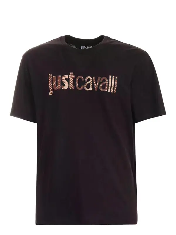 Just Cavalli Logo-print T-shirt - Black