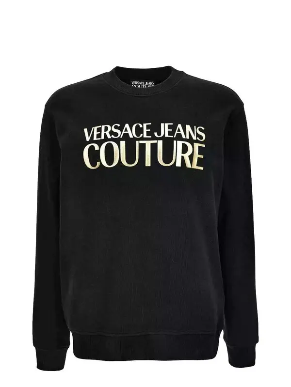 Versace Logo-print Sweatshirt - Black