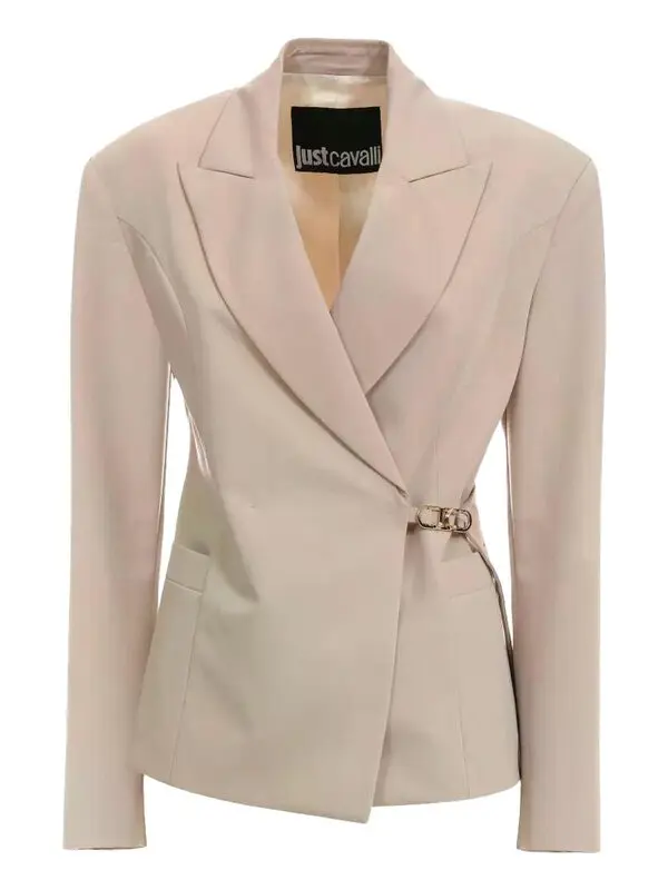 Just Cavalli Buckle-detail Blazer - Neutrals