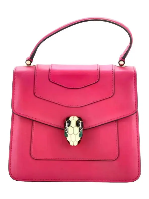BVLGARI Serpenti Forever Top Handle Satchel - Pink