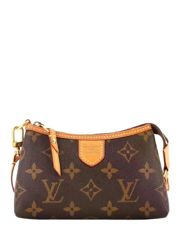 LOUIS VUITTON Delightful Pochette Monogram Canvas Mini Clutch Bag - Brown