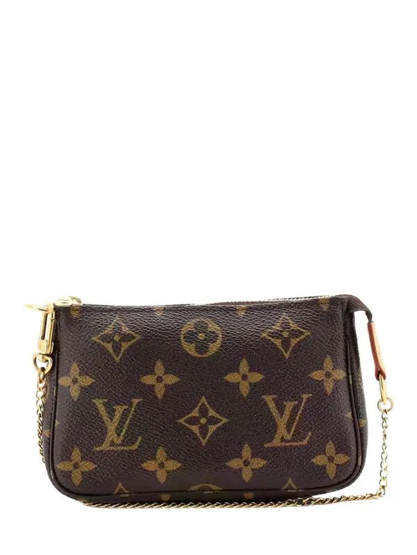 LOUIS VUITTON Pochette Accessoires Monogram Canvas Clutch - Brown