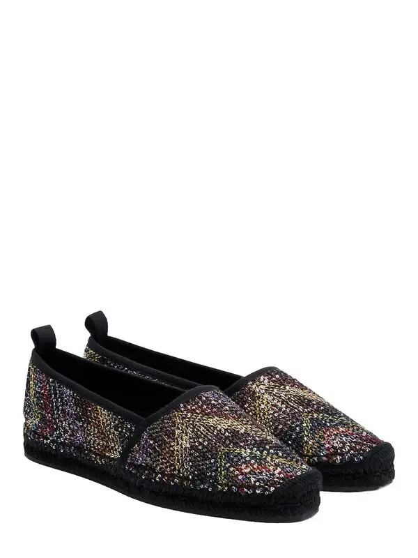 Missoni Elle Sequined Espadrilles - Multicoloured