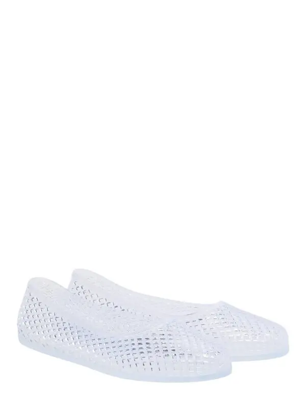 ANCIENT GREEK SANDALS Iro Fishnet Ballet Flats - Transparent