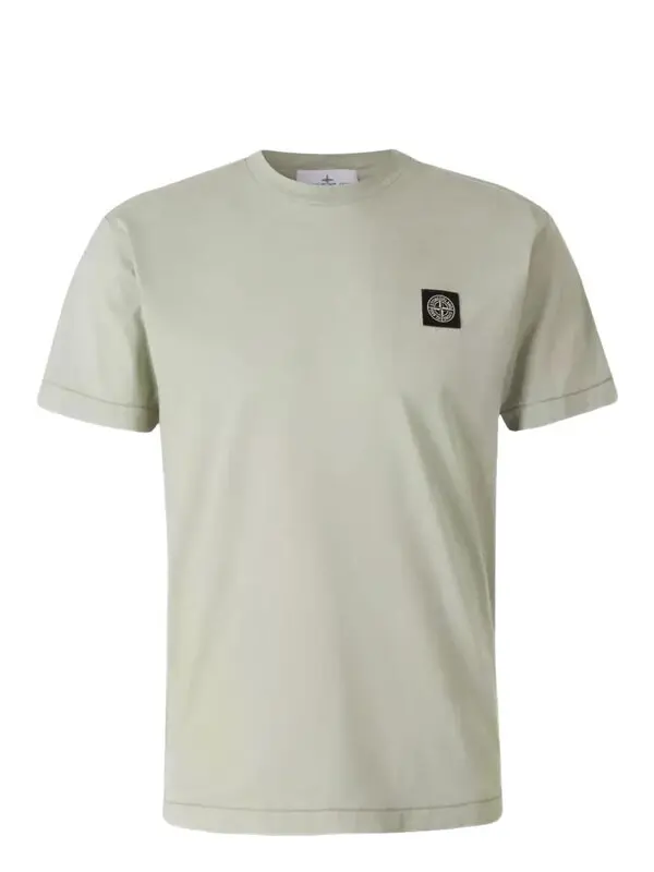 Stone Island Logo Crew-neck T-shirt - Green