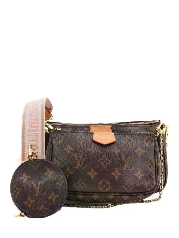 LOUIS VUITTON Multi Pochette Accessoires Monogram Canvas Crossbody Bag - Brown