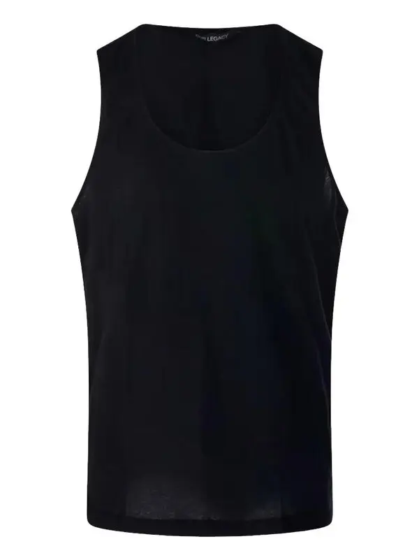 Our Legacy Athletic Cotton Tank Top - Black