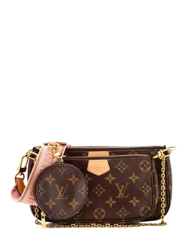 LOUIS VUITTON Multi Pochette Accessoires Monogram Canvas Crossbody Bag - Brown