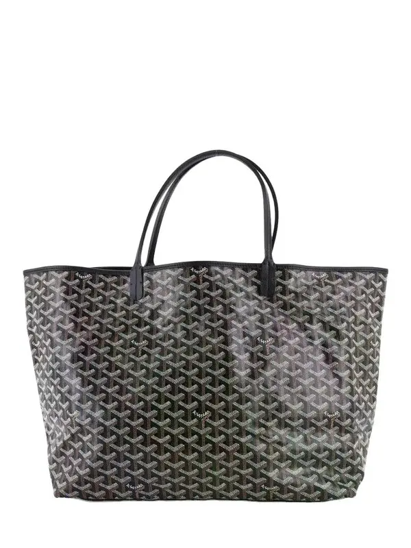 Goyard Saint Louis Coated Canvas Gm Tote Bag - Black