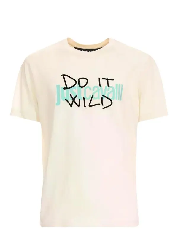 Just Cavalli Short-sleeve Printed T-shirt - Neutrals