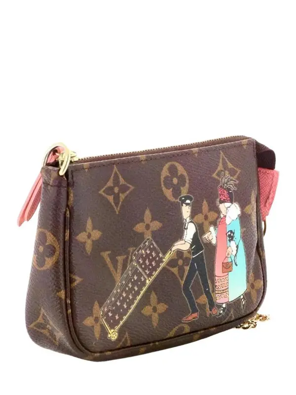 LOUIS VUITTON Pochette Accessoires Limited Edition Mini Clutch - Brown