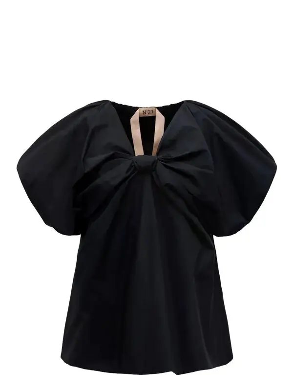 N°21 Bow Detailed Blouse - Black
