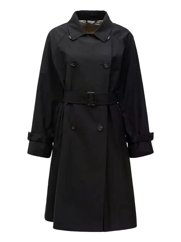 Max Mara Belted Trench Coat - Black