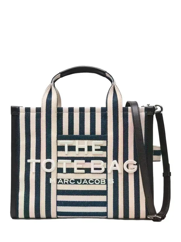 Marc Jacobs The Medium Stripe Canvas Tote Bag - Blue