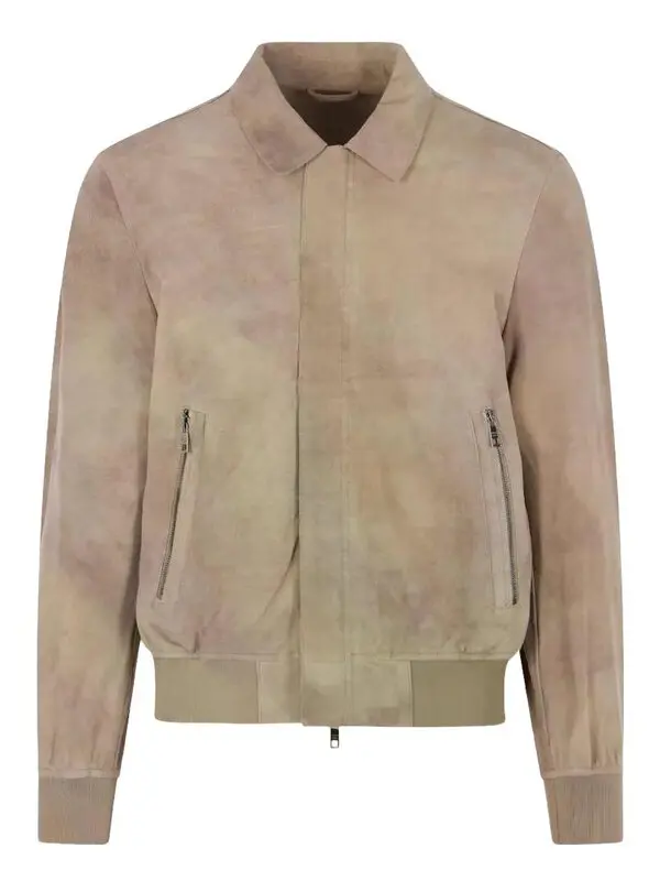 GIORGIO BRATO Suede Jacket - Neutrals