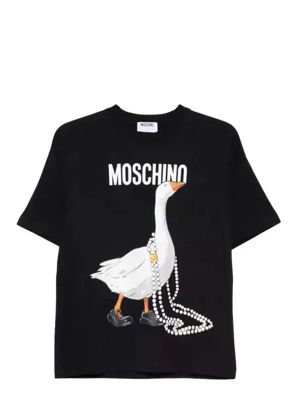 Moschino Graphic-print T-shirt - Black