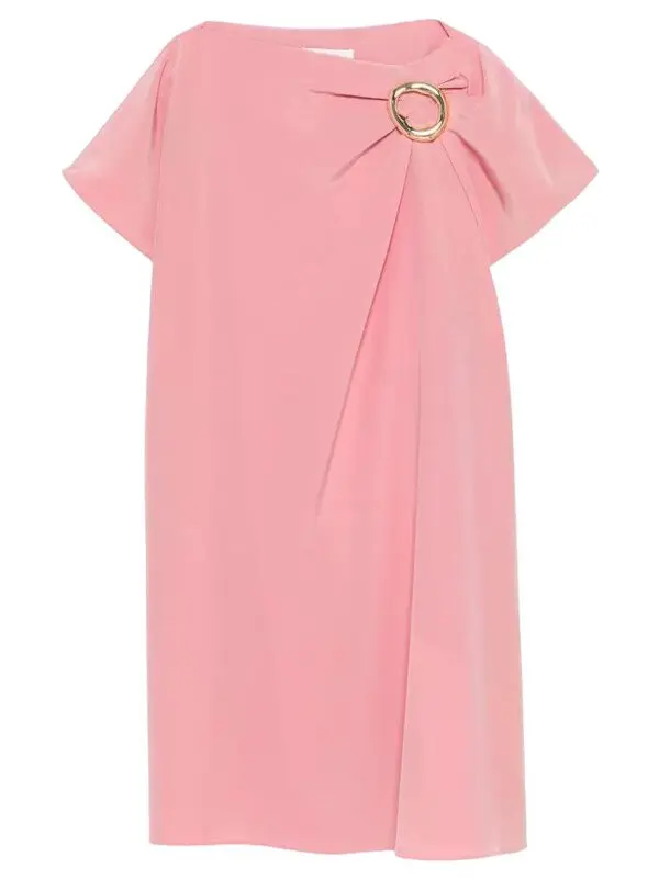 JOSEPH Anika Ring-detail Mini Dress - Pink