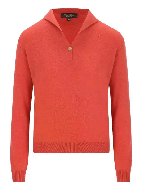 Loro Piana V-neck Sweater - Orange