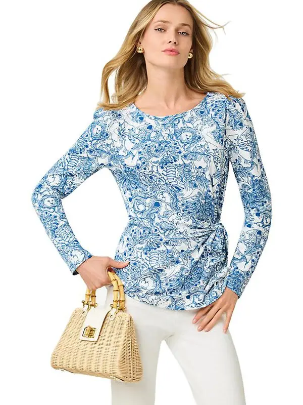 LILLY PULITZER Upf 50+ Vienna Tunic - Starlight Navy Zoology
