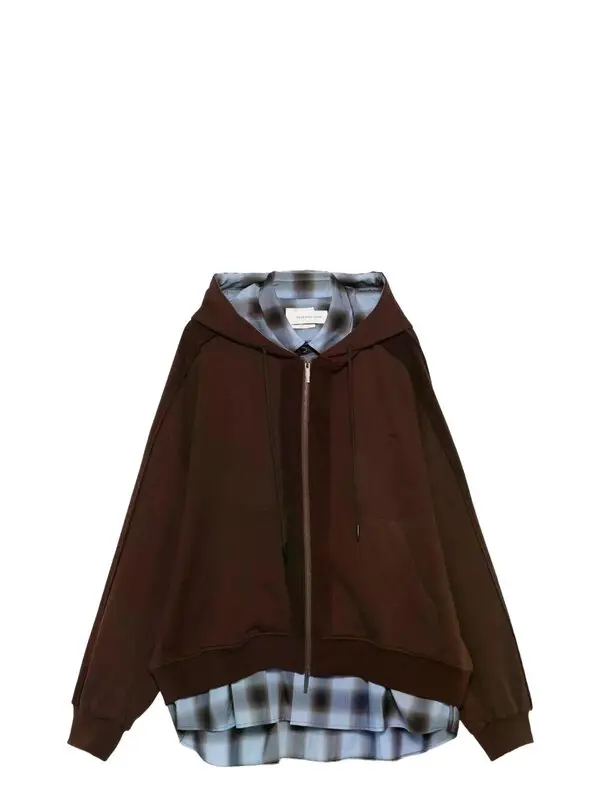 FENG CHEN WANG Zip-up Hoodie - Brown