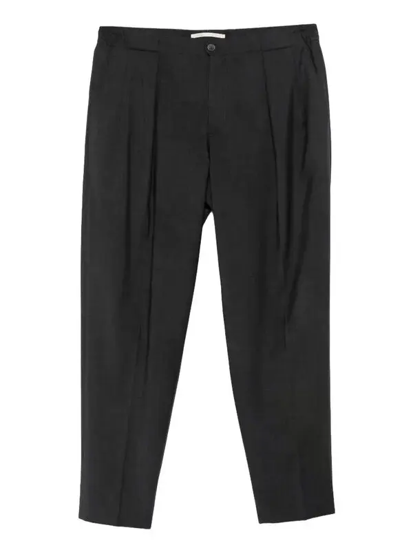 BRIGLIA 1949 Pleated Virgin Wool Trousers - Grey