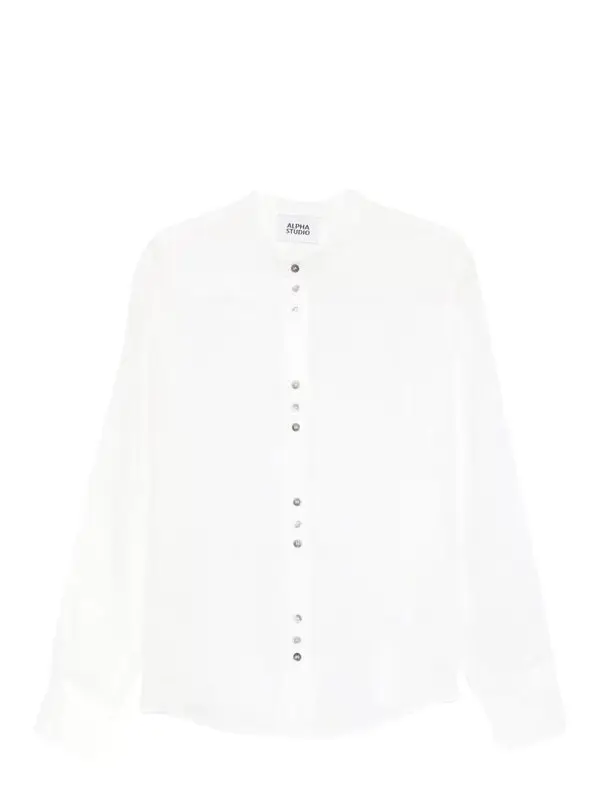 Alpha Studio Buttoned Shirt - White