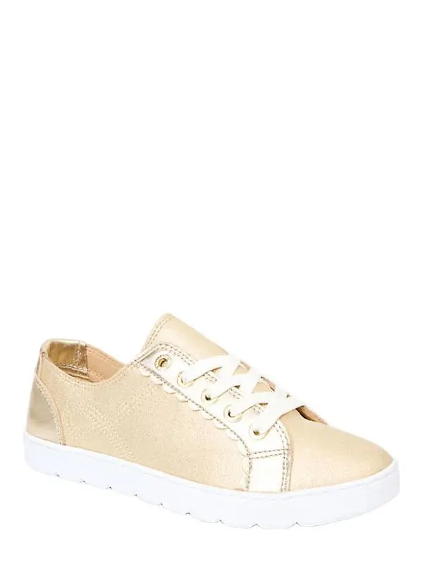 LILLY PULITZER The Lilly Sneaker - Gold Metallic