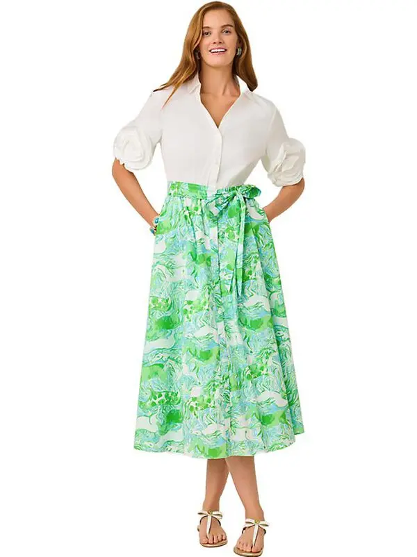 Lilly Pulitzer® Sonaire Midi Shirtdress - Capri Blue Galloping Gals