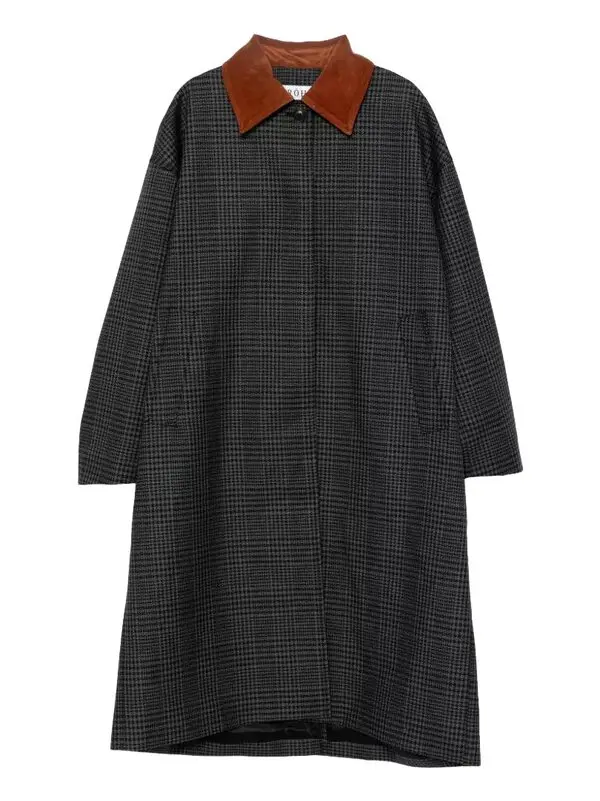 RÓHE Plaid Coat - Grey