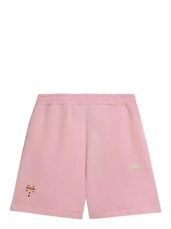 BARROW Drawstring Logo Shorts - Pink