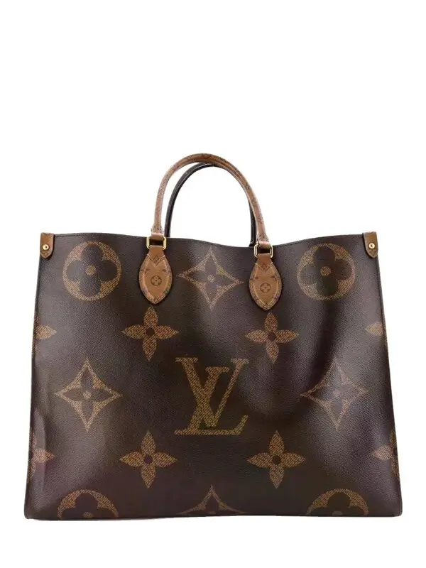 LOUIS VUITTON Onthego Reverse Monogram Giant Gm Tote Bag - Brown